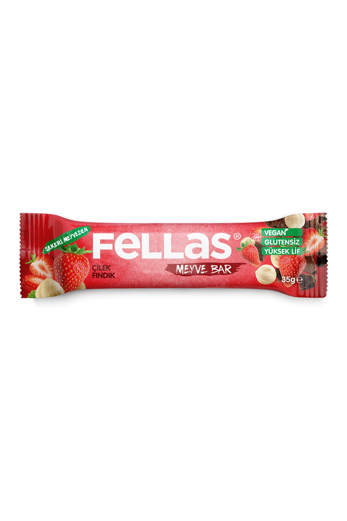 Meyve Bar - Çilekli ve Fındıklı 35g x 12 Adet | Fellas Foods – Fellas ...