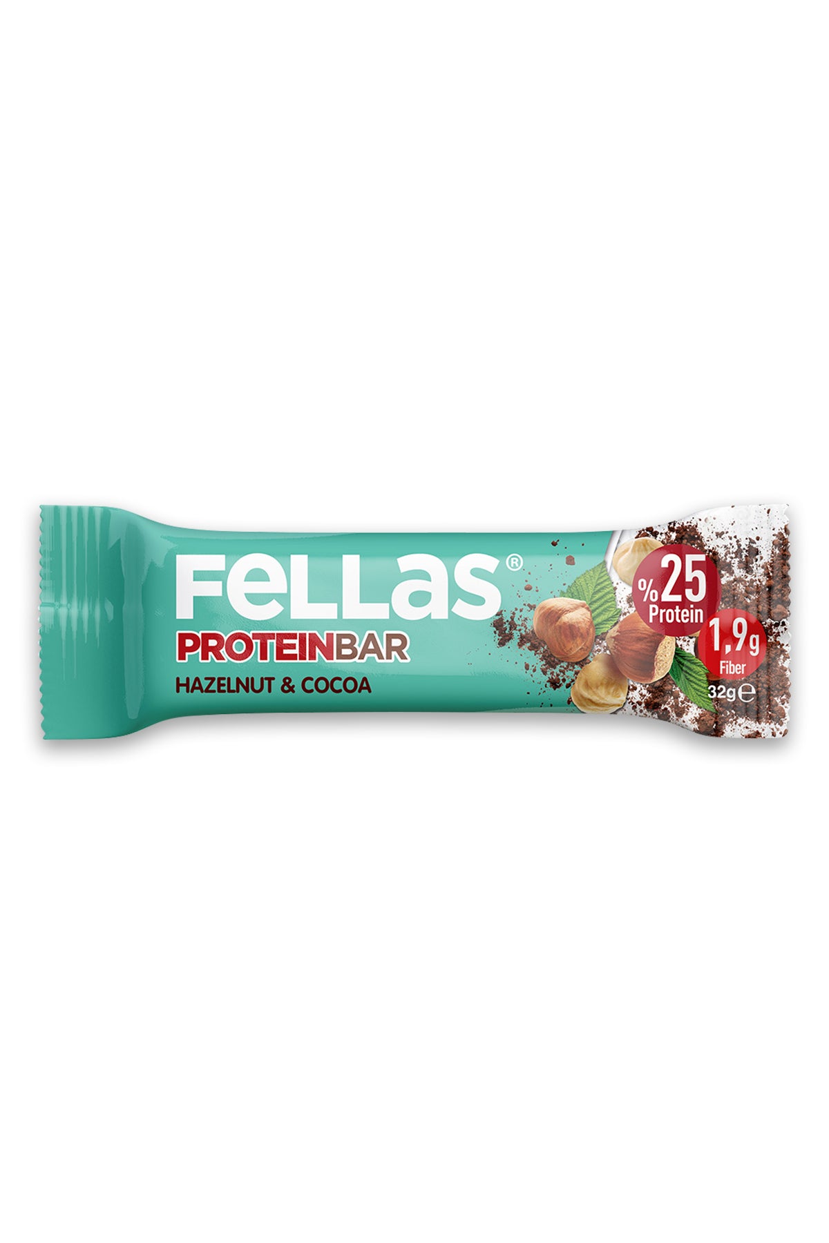 Fellas Protein Bar - Fındıklı ve Kakaolu 32g x 12 Adet | Koruyucusuz ...